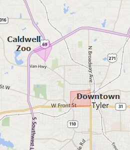Maps Map Of Tyler Tx Tyler Texas Location Map Printable Maps ...