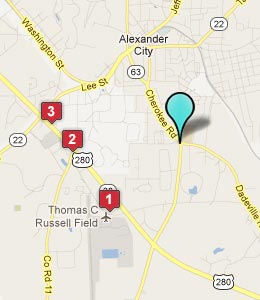 Alexander City Al Zip Code Map - United States Map