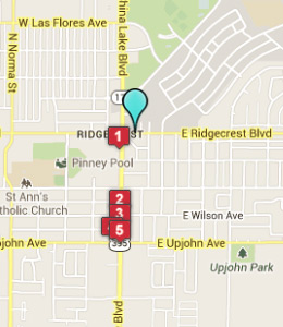 Ridgecrest Ca On California Map - United States Map