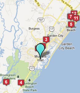 Mapa De Restaurantes De Murrells Inlet